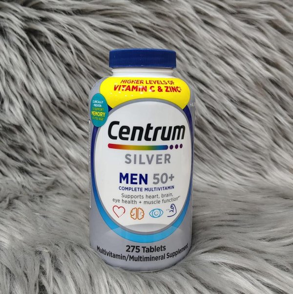 Centrum Silver Men 50+ Complete Multivitamin – 275 Tablets - Import Shop BD